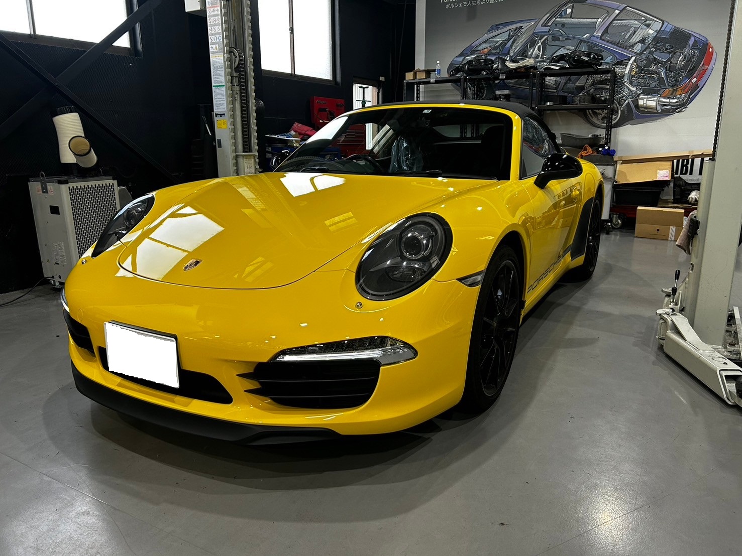 991カブリオレのフロントバンパー修理 | IBI LAB.（イビラボ）